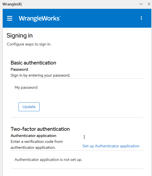 Wrangles Account & Secret Management
